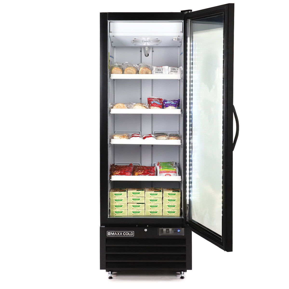 Maxx Cold Single Glass Door Merchandiser Freezer, Large Storage ...