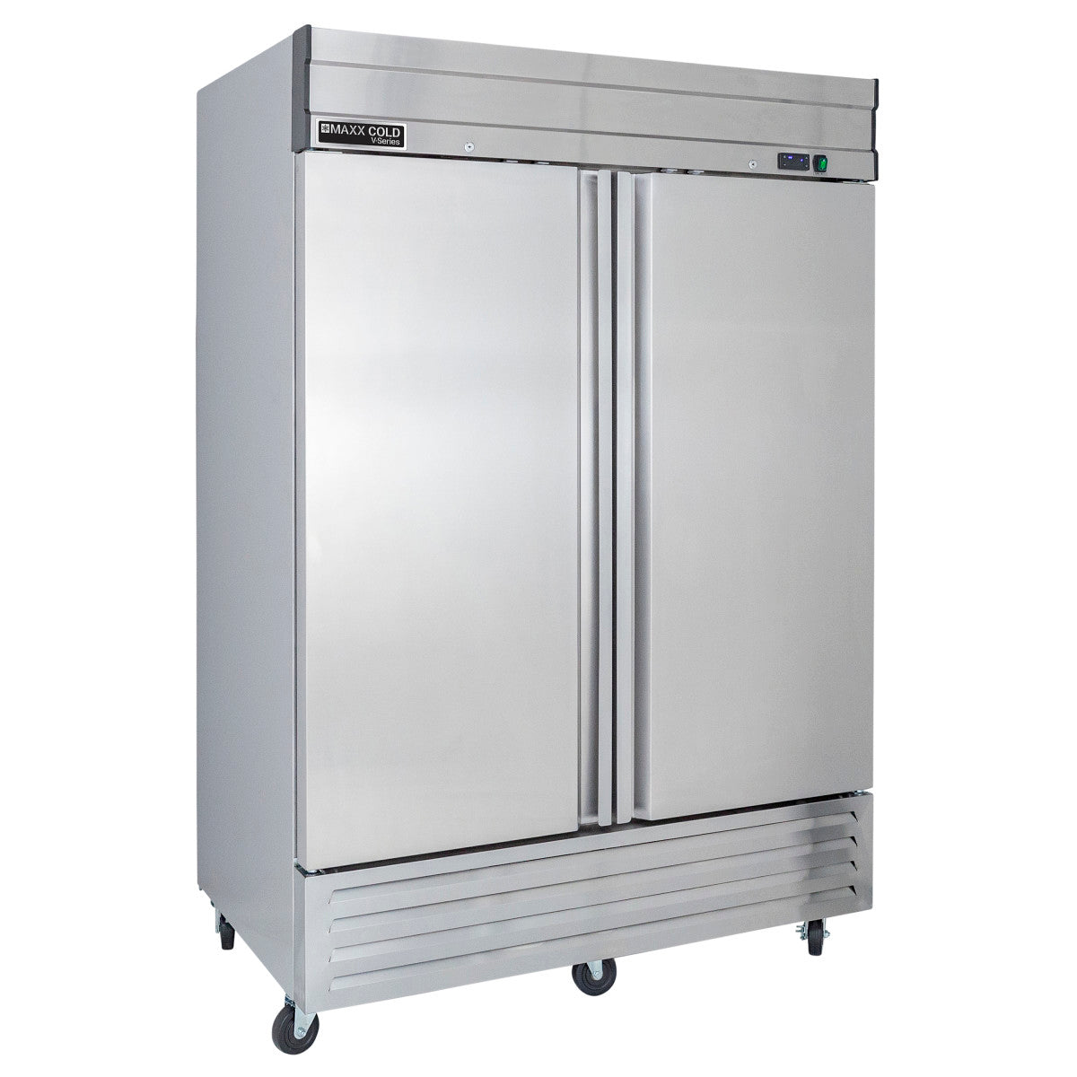 Maxx Cold V-Series 2 Door Reach-In Freezer, Bottom Mount, 54"W, 42 cu ...
