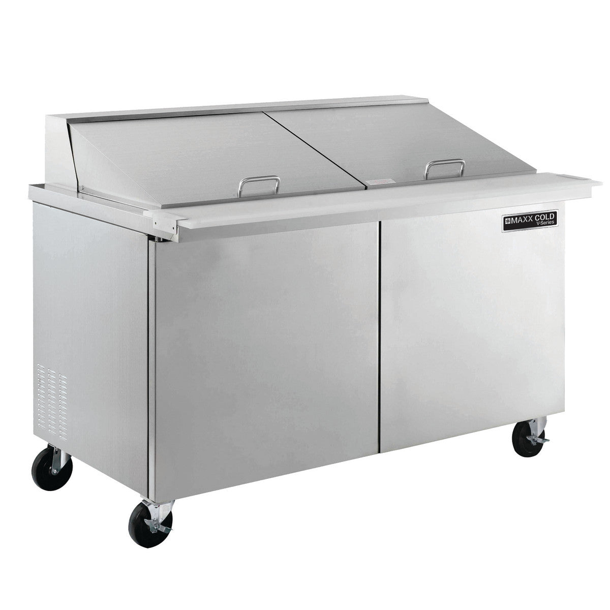 Maxx Cold V-Series 2 Door Refrigerated Mega Top Prep Table, 60"W, 16.7 ...